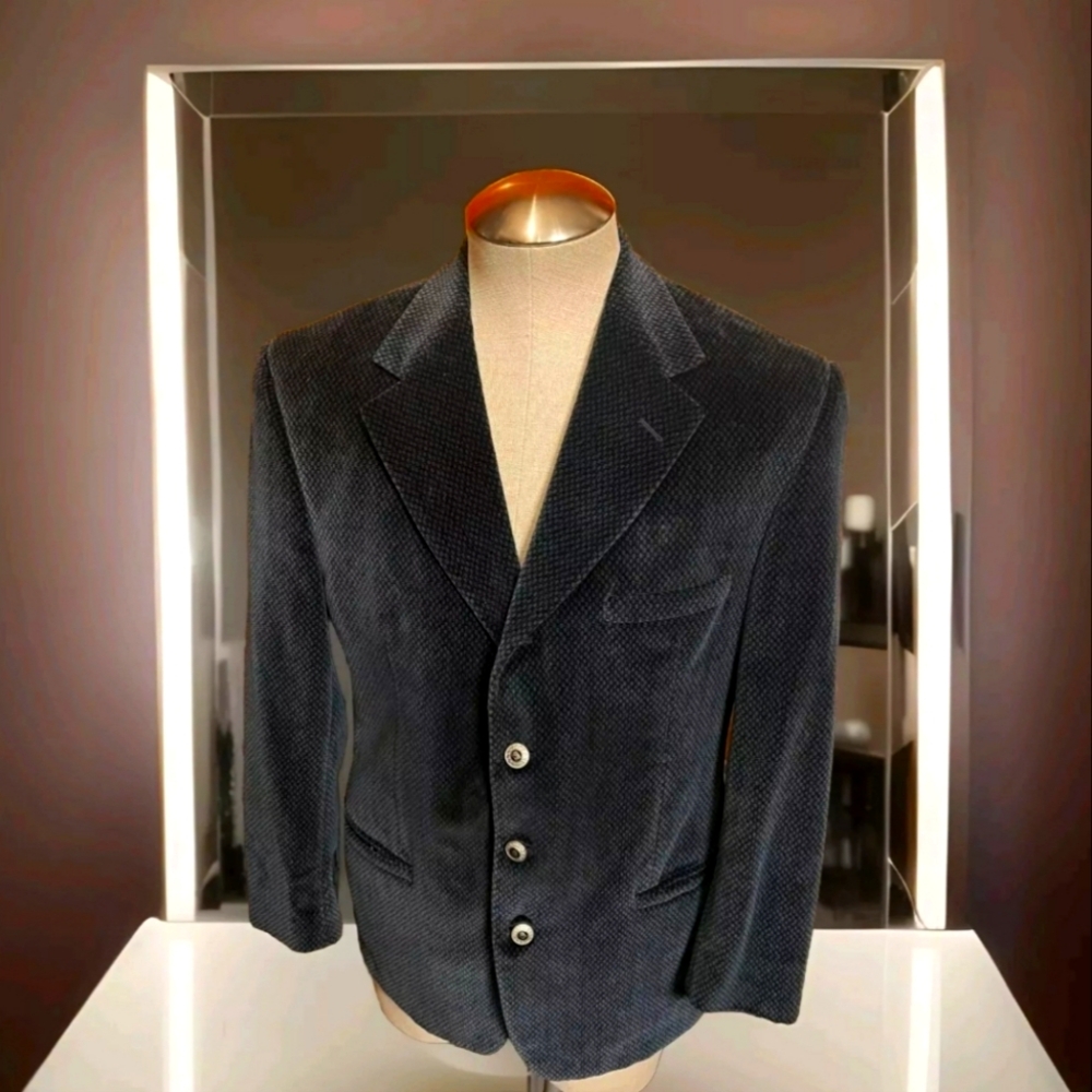 Vintage V2 By Versace 1990s 4 Button Blazer - Gem